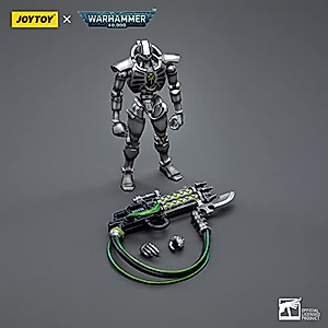 JoyToy 1/18 Warhammer 40,000 Action Figure Necrons Sautekh Dynasty Immortal with Gauss Blaster Collection Figure