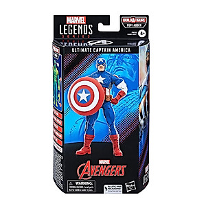 Marvel Legends Series: Ultimate Captain America Ultimates,Classic Comic Collectible 6 Inch Action Figure