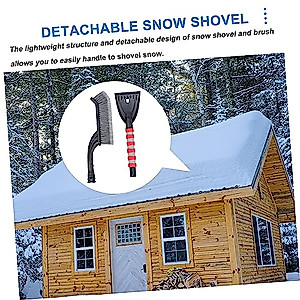 Yardwe 2 pcs Snow Shovel Accessories for Men Snow Brush for Trucks Windshield ice car ice Scraper and Brush car Tools car Snow Remover Outdoor Broom Ice Removal Shovel Forklift Winter abs