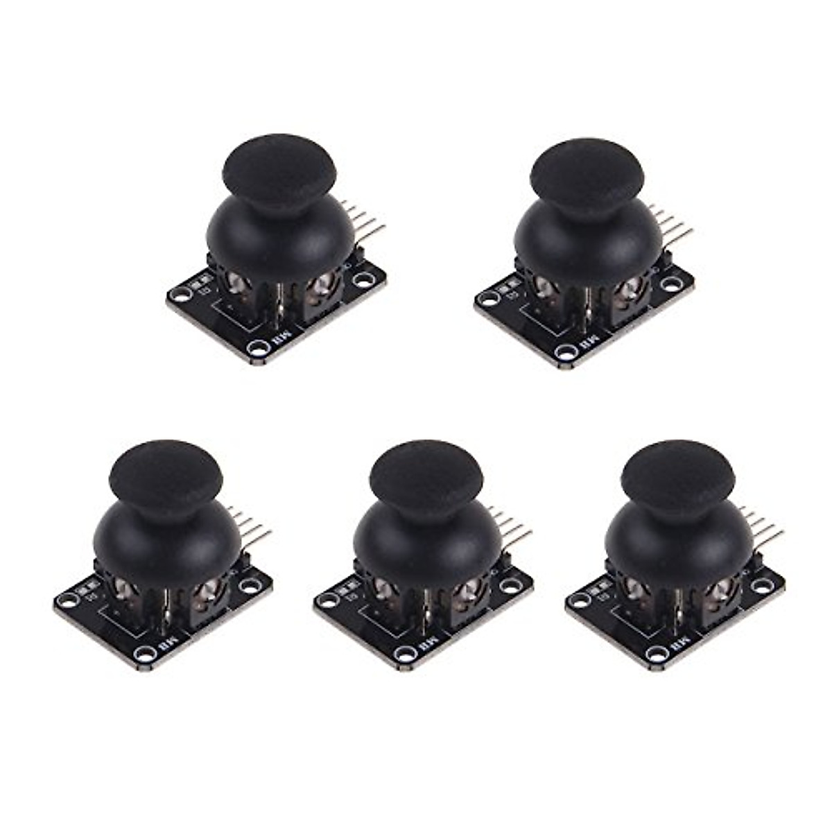 ARCELI 5PCS PS2 Joystick Game Controller XY Dual-axis Joystick Breakout Module Compatible with Arduino