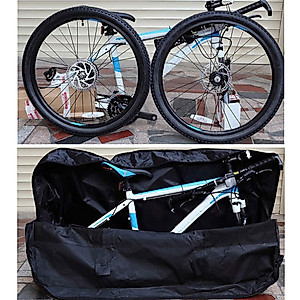 DYNWAVE Loading Travel Transport Bag Case for 26"-29" Bikes - Mountain Road Bikes, Folding Bikes, Carrier Storage Sack for Train Air Travel
