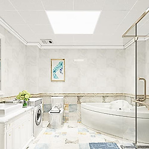 Art3d 2x2FT LED Flat Panel Light, Selectable CCT 3000/4000/5000K, 0-10V Dim 5500LM Flush Mount Ceiling Light, UL&ETL Listed, 1 Pack