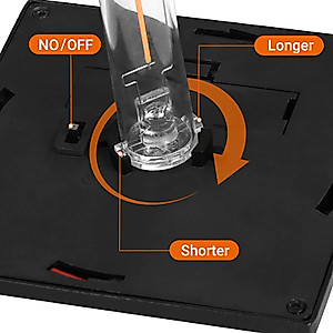 Aluminum Classic Black Solar Lamp Post Lights - 3-Head Waterproof Outdoor Street Lights for Backyard, Garden, Driveway, Lawn (LED Bulbs Included)