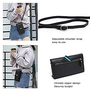 Small Crossbody Bag Cell Phone Purse Wallet with Credit Card Slots for iPhone 14 13 Pro 12 11 Pro XR Samsung Galaxy S22 S21 S20 5G/ S22+ S10+ A10e Note 10 Google Pixel 6a 5a 4a Blu View 2 BLU G9 PRO