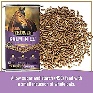 TRIBUTE Kalmbach Feeds Kalm 'N Ez Textured for Horse, 50 lb