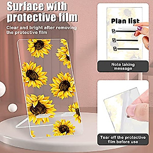 Cute Phone Stand for Desk Clear Yellow Sunflower Girls Women Kids Pretty Flower Floral Adjustable Phone Stand Holder Desk Accessories Compatible with All Phones,Tablets,iPhone,Switch,iPad.