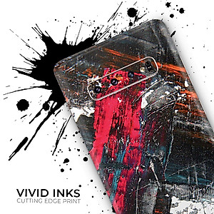 DesignSkinz Abstract Grungy Oil Mess Protective Vinyl Decal Wrap Skin Cover Compatible with The Samsung Galaxy S20 (Screen Trim & Back Glass Skin)