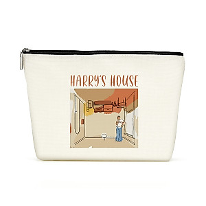 Decohim Cute House Makeup Bag Cosmetic Bag for Women Men House Decor Stuff Inspired Singer Fan Gift Album Gift for Music Lovers Fans Teenage Sister Daughter Best Friends Birthday Graduation Friendship
