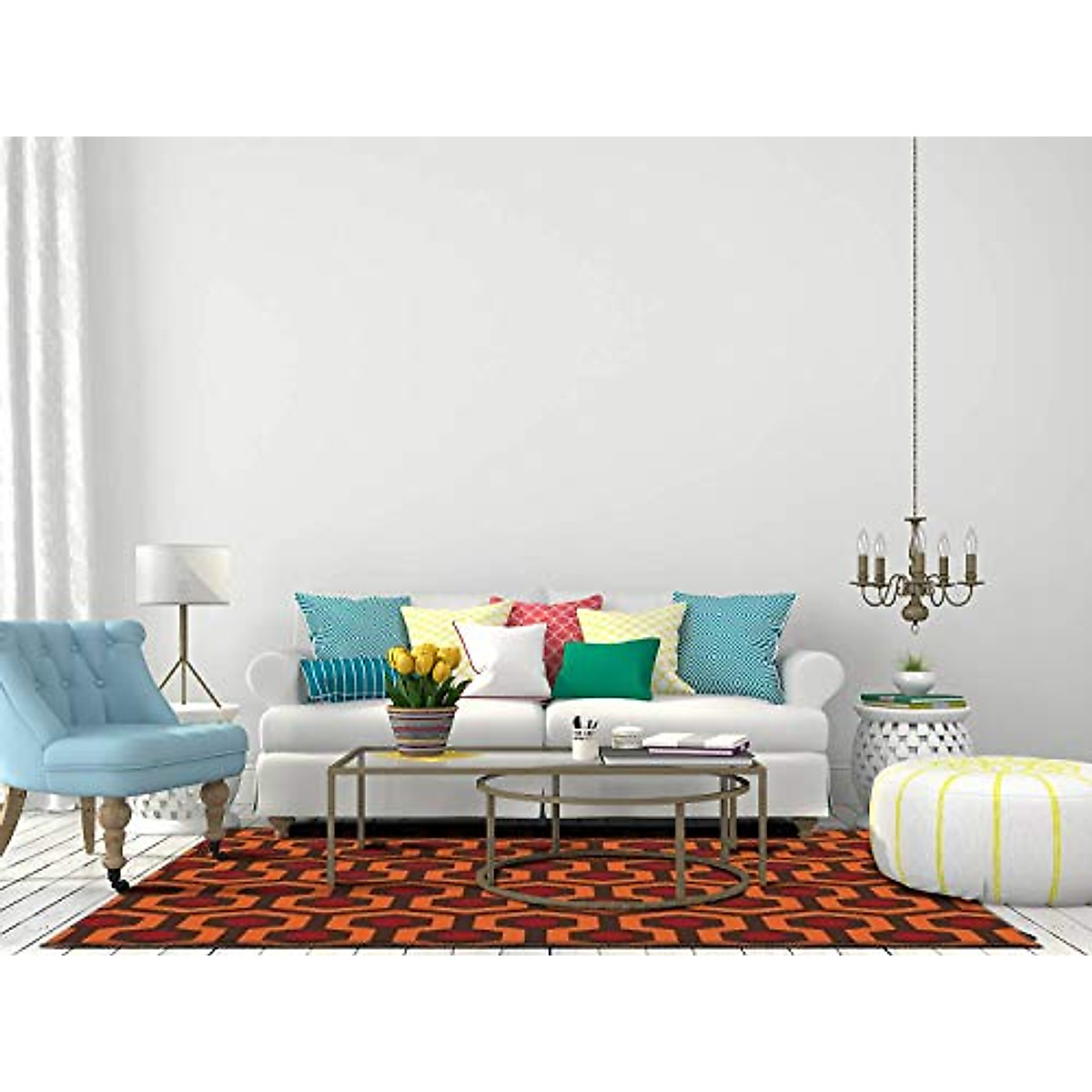 Redrum Overlook Hotel Carpet Stephen King's The Shining Area Rugs Non-Slip Floor Mat Doormats Home Runner Rug Carpet for Bedroom Indoor Outdoor Kids Play Mat Nursery Throw Rugs Yoga Mat