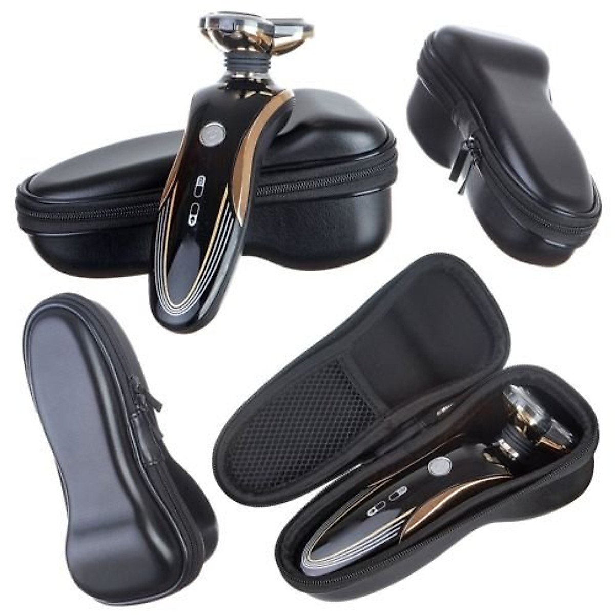 Travel Waterproof PU Leather Hard Protective Electric Shaver Case Bag Box Organizer for Philips Braun Panasonic Flyco Shaver Many Models