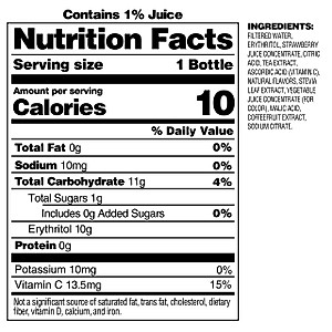 Bai Kupang Strawberry Kiwi, Antioxidant Infused Beverage, 18 fl oz bottle (Pack of 12)