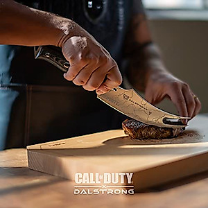 Dalstrong Pitmaster BBQ & Meat Knife - 6.5 inch - Call of Duty Edition - Exclusive Collector Set - High-Carbon 9CR18MOV Steel - G10 Digital Camo Handle - Thin & Zero Friction Blade - Leather Sheath