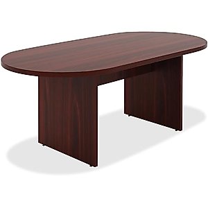 Lorell LLR34336 Chateau Series Mahogany 6 Oval Conference Table