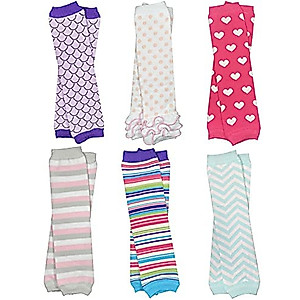 juDanzy 6 Pack of Girls Leg Warmers