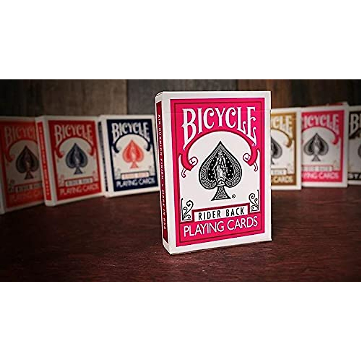Bicycle Rider Back Fuchsia Deck