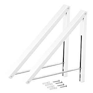 Anjuer Drying Rack Wall Mounted Clothes Hanger Folding Wall Coat Racks Aluminum Home Storage Organiser Space Savers