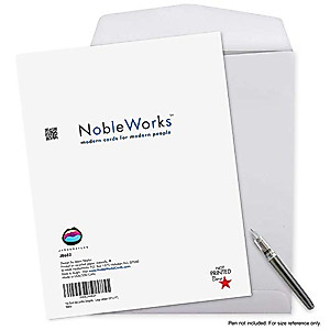 NobleWorks Funny 'You Suck A$$' Congratulations Greeting Card w/Envelope - Congrats You Suck A$$ Card - Funny Celebration Stationery 8.5 x 11 Inch J8682