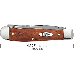 Case WR XX Pocket Knife Chestnut Smooth Bone Trapper Item #28707 - (6254 SS) - Length Closed: 4 1/8 Inches