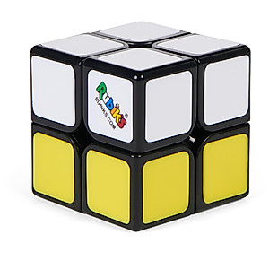 Rubik's Apprentice, 2x2 Beginner Cube 3D Puzzle Game Stress Relief Fidget Toy Easy Activity Cube Travel Game Gift Idea, for Adults & Kids Ages 7 and up