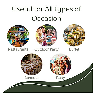 FAMASTON 100 pack Oval Paper Plates 12 inch 100% Compostable Heavy-Duty disposable extra large platters thanksgiving dinner party bulk 12" biodegradable platos - White