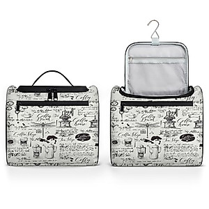 XMNYGJ Vintage Dragonfly Hanging Toiletry Bag for Men Women Travel Cosmetic Makeup Organizer Bag Water Resistant Large Portable Wash Case for Accessories, Toiletries, Cosmetics