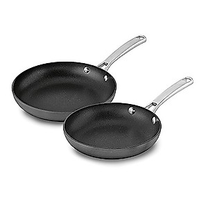 Calphalon Nonstick Frying Pan Set with Stay-Cool Handles, 8- and 10-Inch, Grey