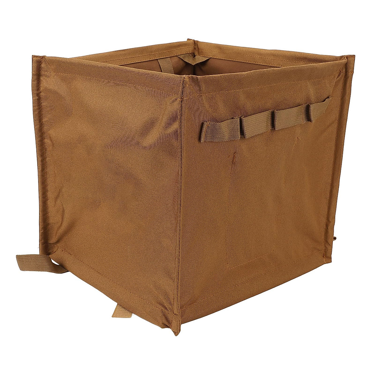 Arborist Throw Line Storage Cube, 33L Large Capacity Easy Throwline Folding Cube, Outdoor Foldable Oxford Cloth Trash Can, Tree Climbing Gear Throwline Box for Camping (Khaki)