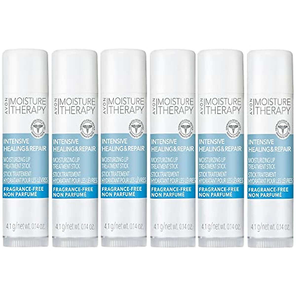 Avon Moisture Therapy Intensive Healing & Repair Moisturizing Lip Treatment Balm, New Packing, Lot of 6