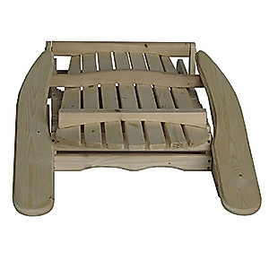 W Home Oceanic Adirondack Chair, Standard, Natural Finish