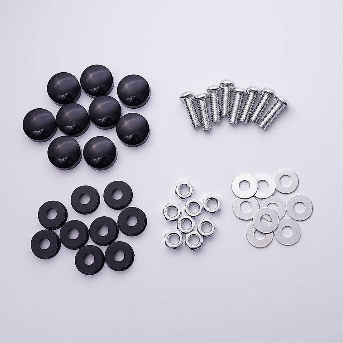 2Pcs Clear Unbreakable License Plate Shields Plate Cover License Shell Protective Modified Transparent License Plate Frames License Plate Frame Carbon Fiber License Plate Frame with Fastening Screws