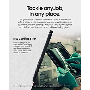 Samsung Galaxy Tab Active3 Enterprise Edition 8” Rugged Multi Purpose Tablet |64GB & WiFi & LTE (Unlocked) | Biometric Security (SM-T577UZKDN14), Black (Renewed)