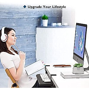 BONTEC Keyboard Tray Under Desk, Pull Out Keyboard & Mouse Tray with C Clamp, 25.6“(30” Including Clamps) x 11.8“ Steady Slide-Out Computer Drawer for Typing, Perfect for Home or Office