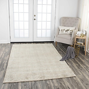 Rizzy Home | GH720A | Grand Haven Collection | Wool / Viscose Area Rug | 8' x 10' | Beige/Gray/Rust/Blue Solid