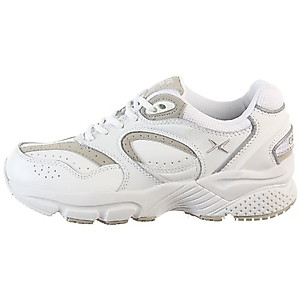 Apex Women's Apex Lace Walkers Walking Shoe,White,10.5 W US