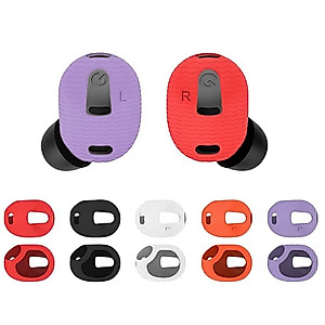 JNSA Compatible with Google Pixel Buds Pro Earbuds Cover Anti-Slip Covers Tips Ear Gels Accessories, Fit in The Charge case, 5 Color 5 Pairs Anti Slip