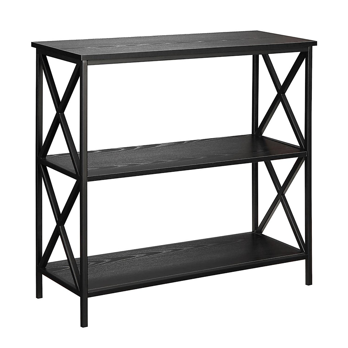 Convenience Concepts Tucson 3 Tier Bookcase, Black