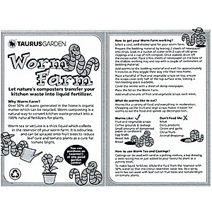 Redmon For Kids 8012 Worm Farm, Black and Green