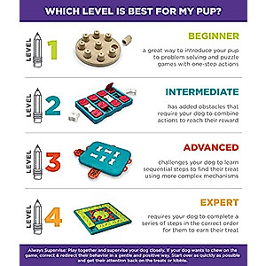 Outward Hound Nina Ottosson Dog Brick Interactive Treat Puzzle Dog Toy, Intermediate