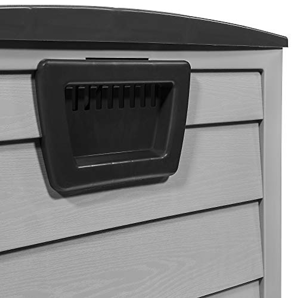 Barton Premium Deck Box w/Built In Wheel 63 Gallon Outdoor Patio Storage Bench Shed Cabinet Container Furniture Pools Yard Tools Porch Backyard