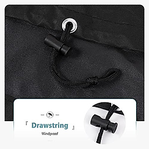 SHINESTAR Waterproof Small Round Grill Cover - Fits George Foreman, Techwood, Cuisinart, Homewell Electric Grills, Weber Jumbo Joe Charcoal Grill and More - 19.2" Diameter x 17.6" Height