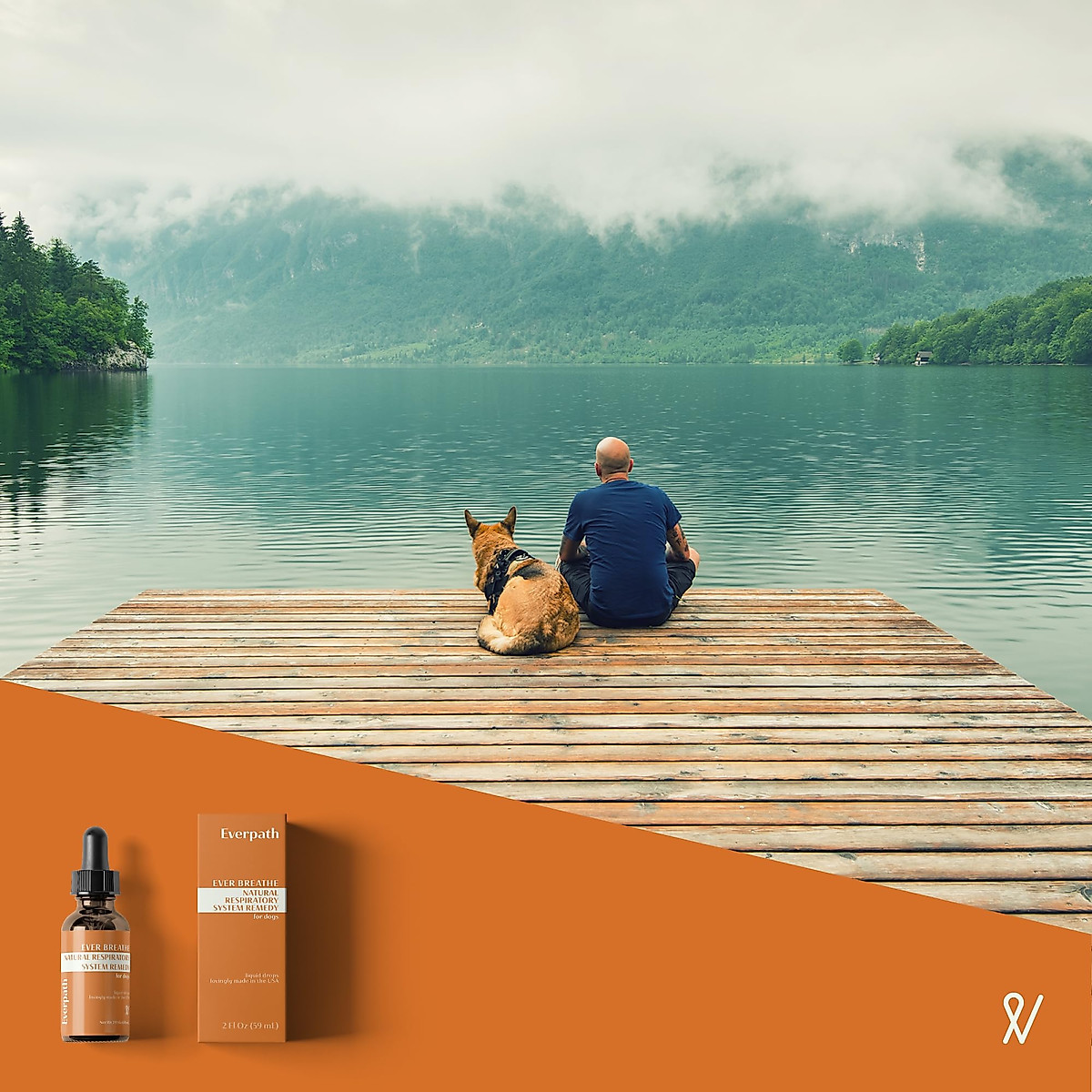 2024 Everpath Upgraded Respiratory Support for Dogs - 2 Fluid Ounces/60mls | Made in The USA | Boosts Immune Support & Healthy Breathing | Enhances Respiratory Function | Natural Solution for Pets