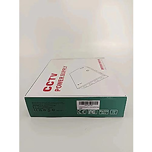 9CH Channel Port Distributed Power Supply Box Swithing Power Supply Output 12V 10 Amp for CCTV DVR Security System and Cameras