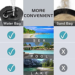 GALTEED Canopy Water Weight Bag,220 LBS Water Tent Weights Set of 4 Leg Weights for Pop Up Canopy,Canopies,Tent,Gazebo,Black