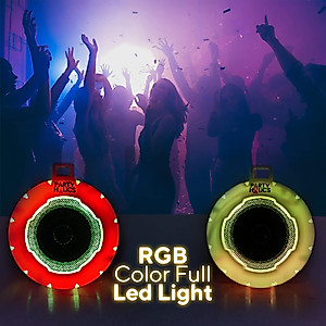 High Power Bass Portable Wireless Bluetooth Studio Dj Party Concert Speaker's - Colorful Liquid Motion Light Changing Rechargeable Waterproof Outdoor Loud Speaker (Waterproof Halo Speaker)