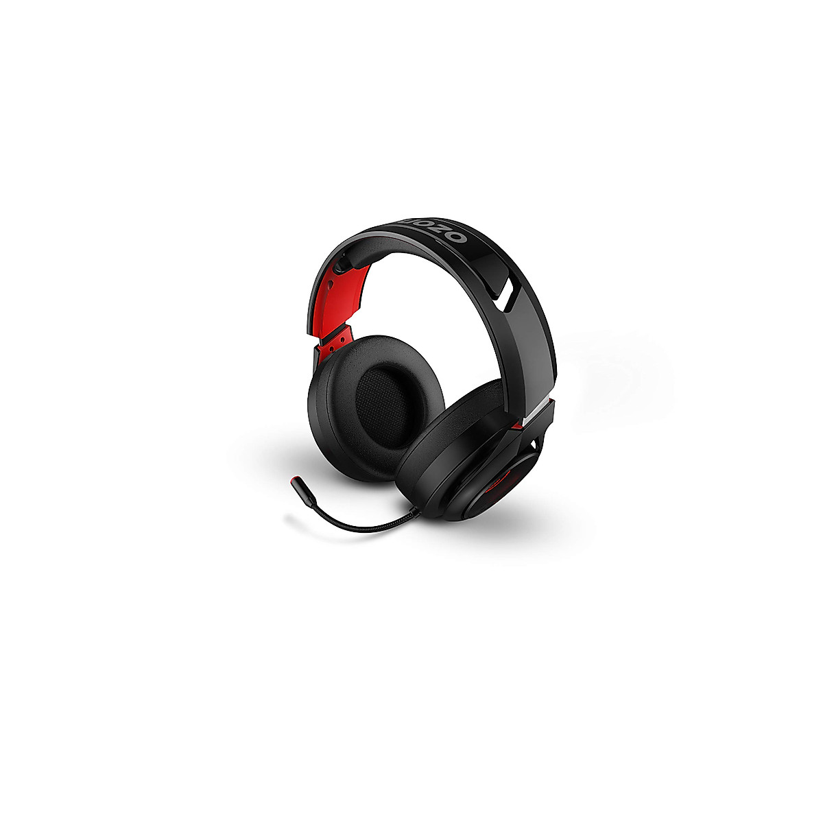 Gaming Headphones Ozone Rage X40 - Headphones with Microphone - Virtual 7.1 Sound, Software, 50m Speakers, Red LED, Adjustable Headband, Controller, PS4 Compatible, Ergonomic, Black