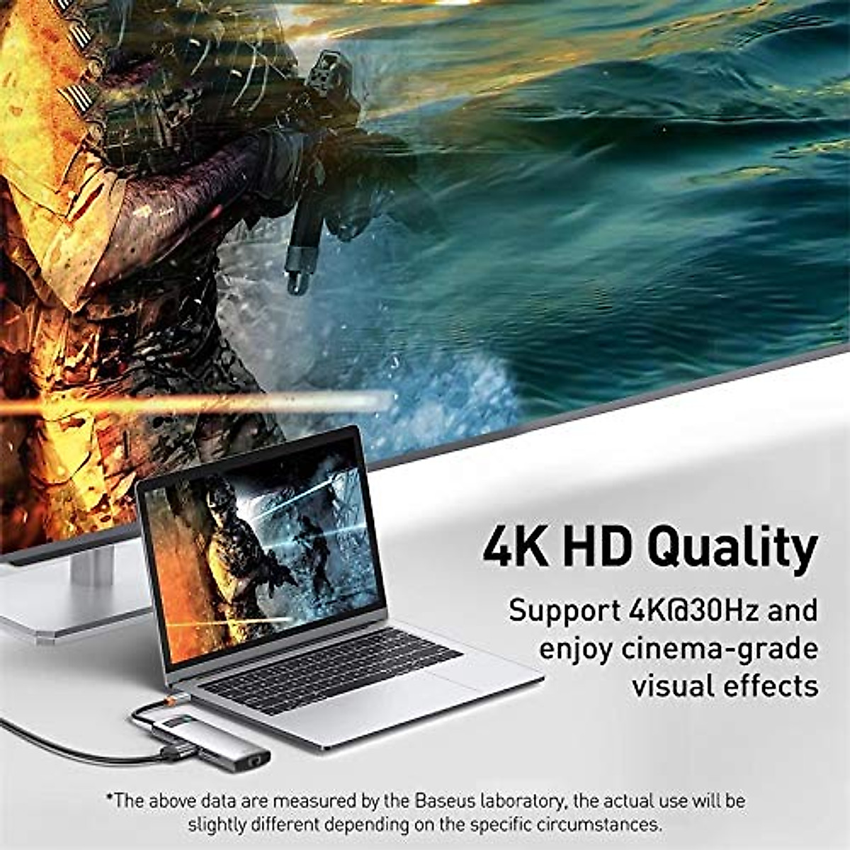 SHYPT 8 in 1 Type C HUB USB C HUB SD Reader PD 100W Charger USB 3.0 HUB Dock Station Splitter