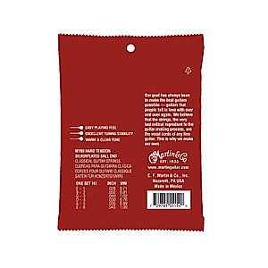 Martin M160 Silverplated Ball End Classical Guitar Strings, High Tension
