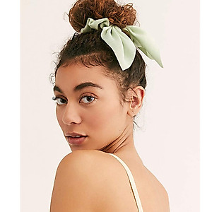 Ondder Hair Scrunchies for Women: Cute Bow Ribbon Elastic Hair Bands, Ponytail Holders and Hair Accessories