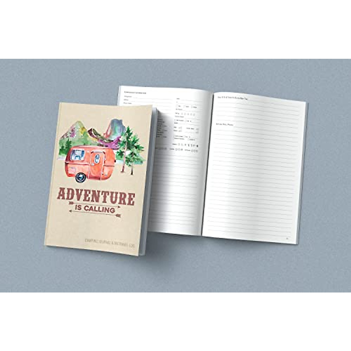 Camping Journal & RV Travel Logbook, Red Vintage Camper Adventure: Road Trip Planner, Caravan Travel Journal, Glamping Diary, Camping Memory Keepsake ... for Campers & RV Retirement Gifts Series)