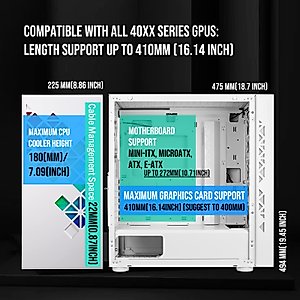 Computer case Medium Tower Bitfenix Tracery ARGB White